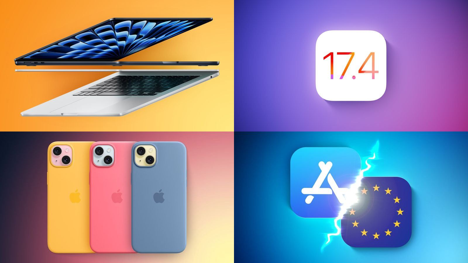 Top Stories上周回顾: 新款MacBook Air发布，iOS 17.4上线及更多 |TePhone.com