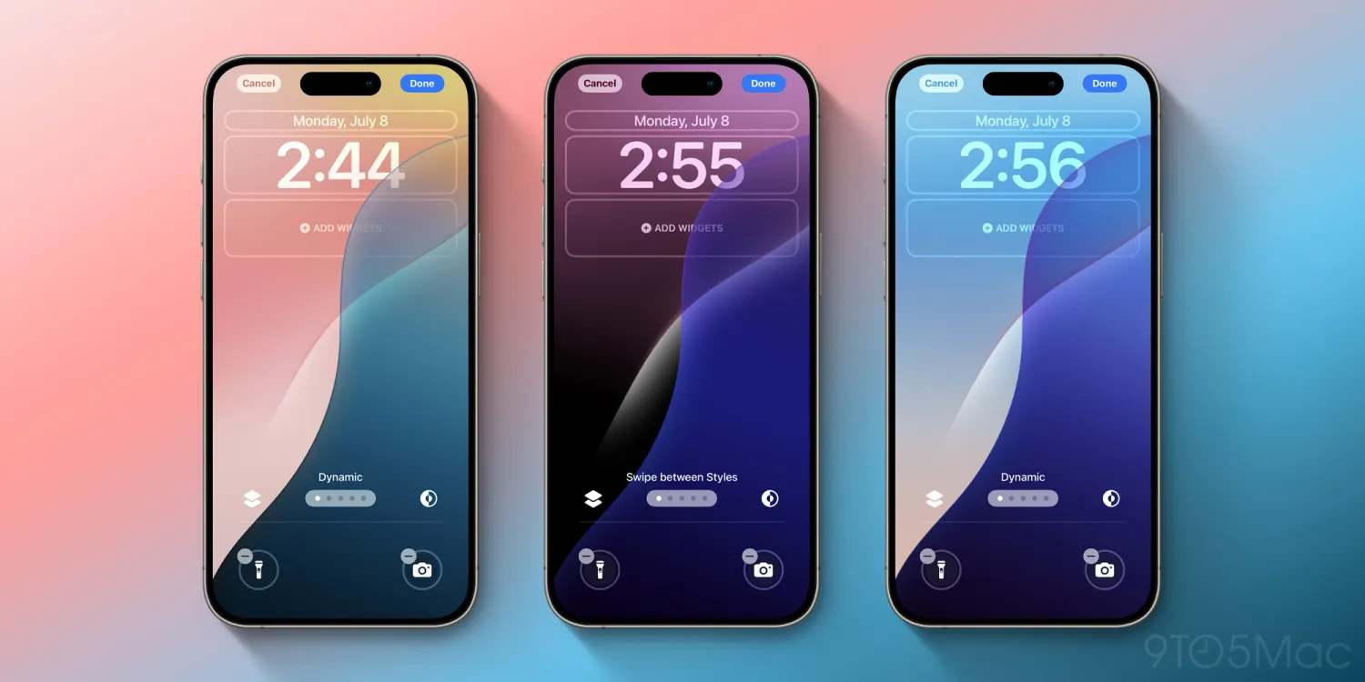 iOS 18推出全新“动态”壁纸选项，自动变换颜色 |TePhone.com